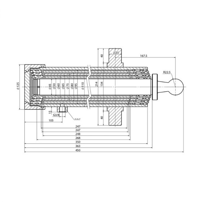 Cilindru basculare remorca RM 4 trepte STD - Utilaje Agricole Craiova